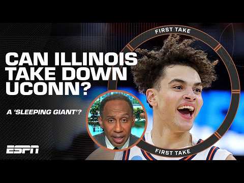 Stephen A. isn’t betting on UConn to win it all: Illinois is a SLEEPING GIANT 👀 | First Take