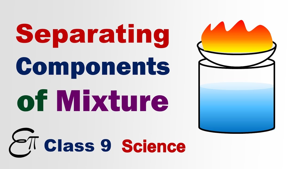 Separating the Components of a Mixture (Is Matter Around us Pure - 5 ...