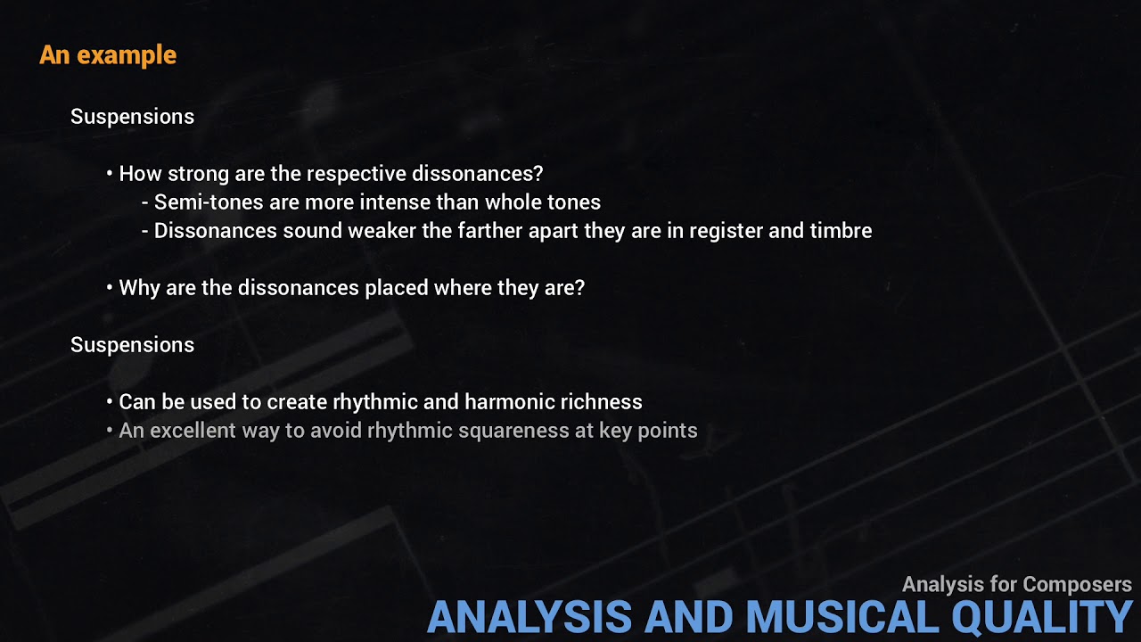 Analysis for Composers #7 - Analyzing for musical quality - YouTube