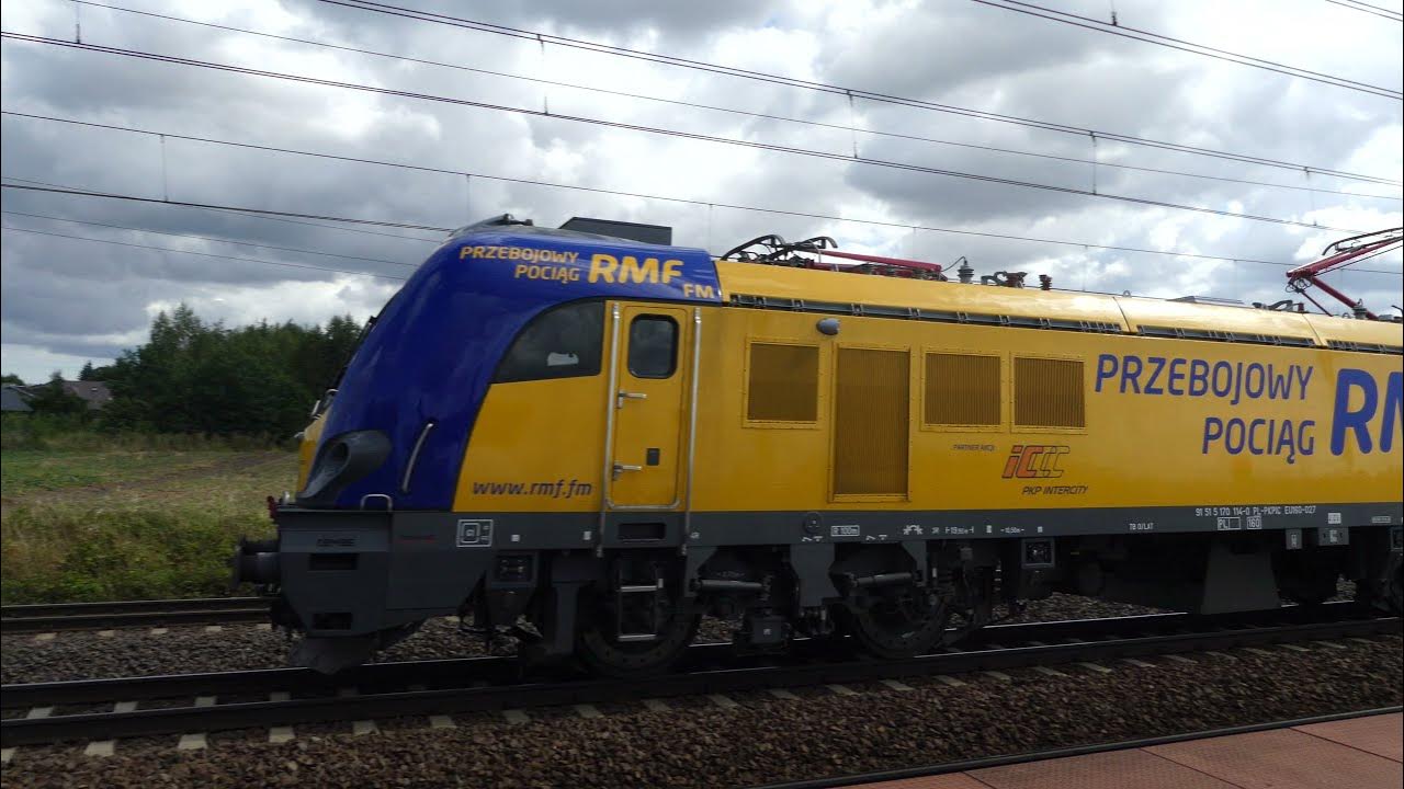 EU160-027 RMF z EIC Fregata do Kołobrzegu w mijance z EP07-1027 z TLK Artus do Krakowa - YouTube