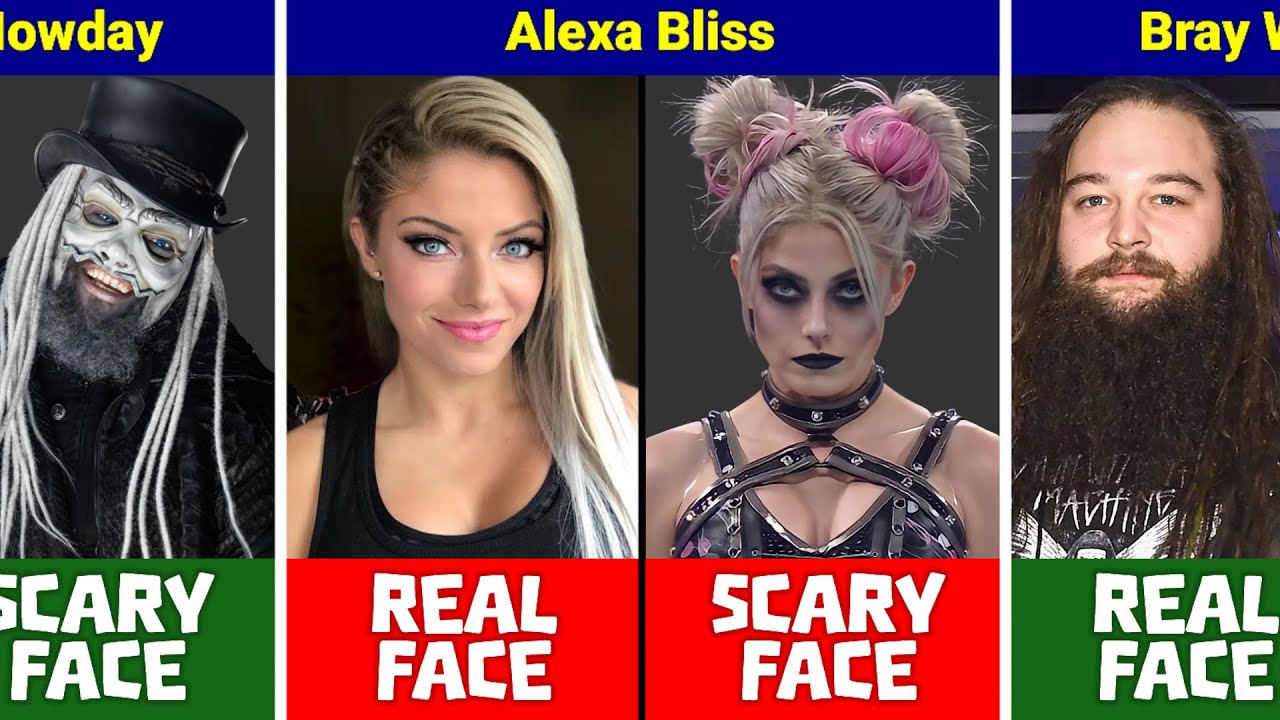 WWE Scary Wrestlers And Their Real faces - YouTube