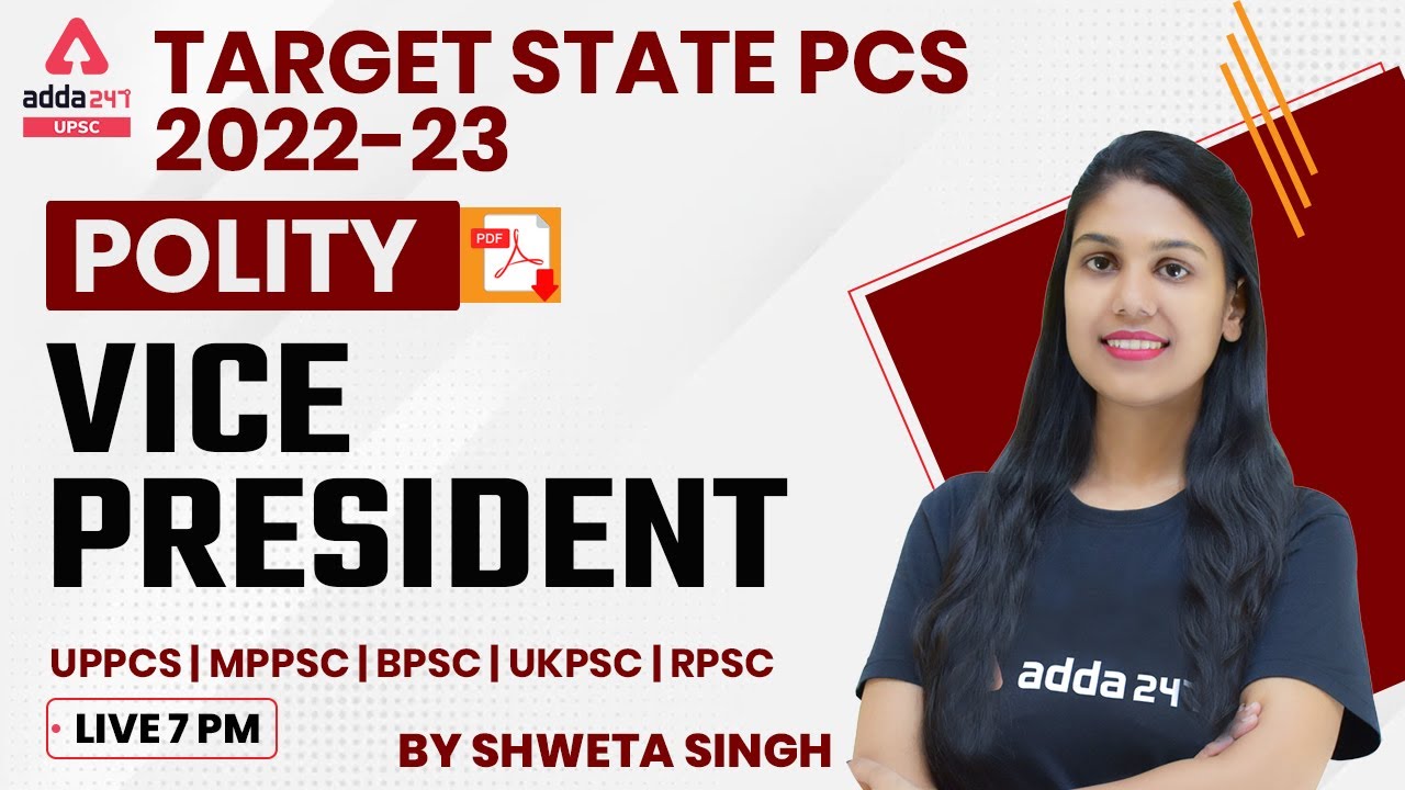 State PCS Exam | State PCS Polity | Vice President - YouTube