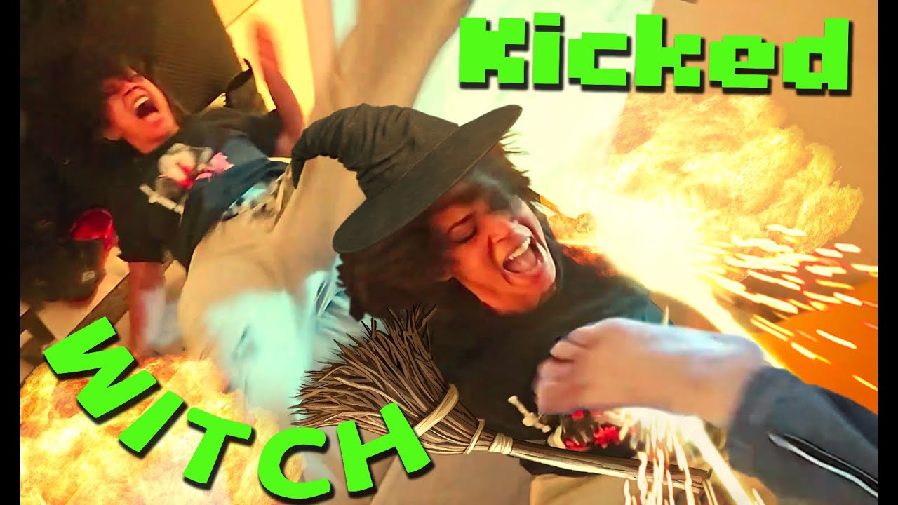 XenaTheWitch kicked by Darius - Xena back flips out of bed - YouTube