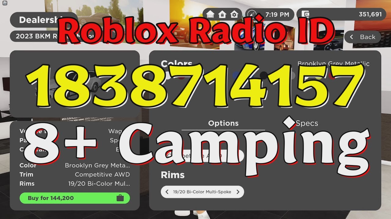 Camping Roblox Radio Codes/IDs - YouTube