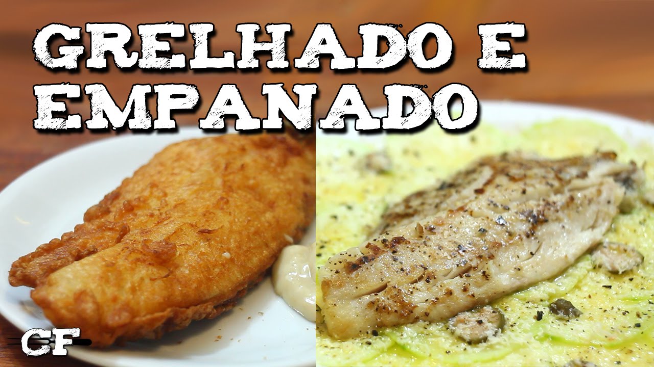 Filé de peixe grelhado e empanado @CookFork - YouTube