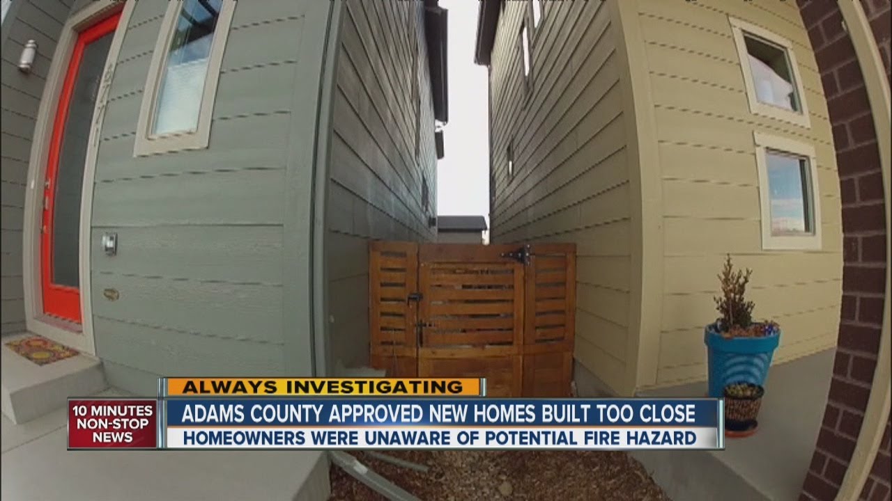 Adams County approved new homes built too close together - YouTube
