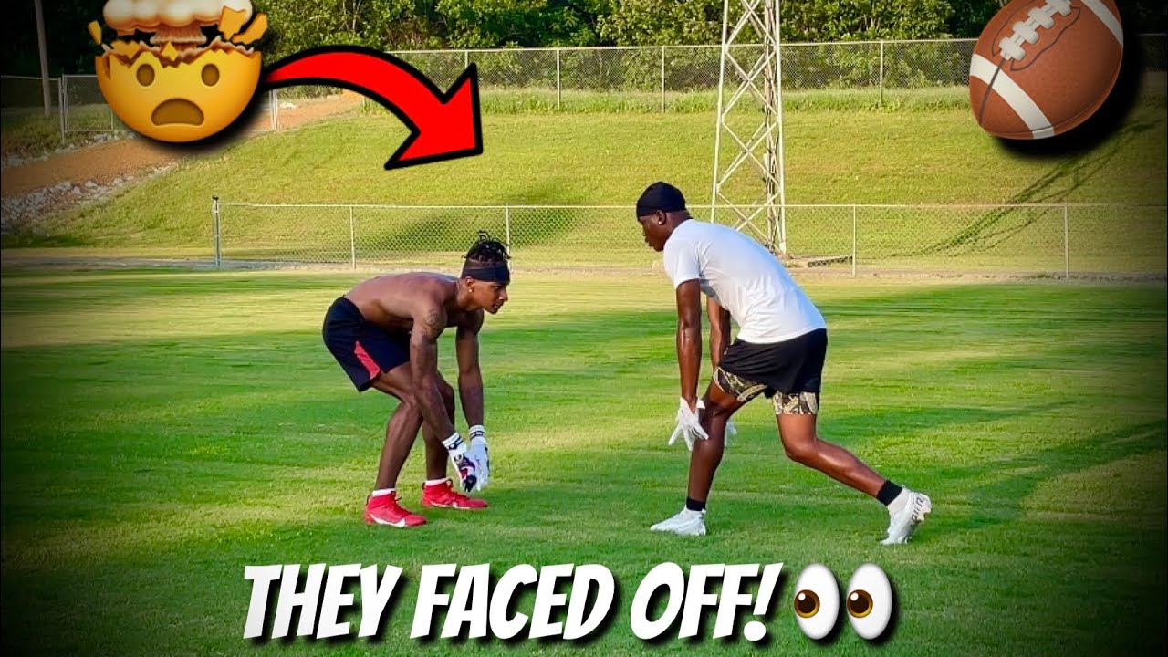 JJ Harrell & Maja Faced Off😳!! *1v1🏈* - YouTube