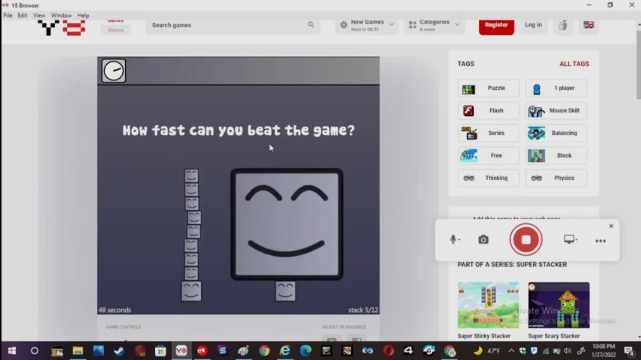 Super Stacker Walkthough Levels 1-12 - YouTube