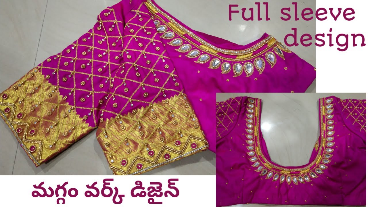 #Maggam work blouse design for full sleeves / bridal blouse design with ...