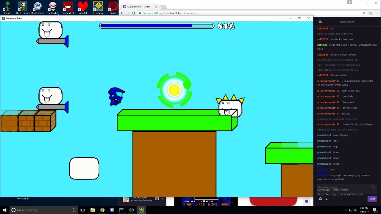 Syobon Action (Cat Mario) ~ Geometry Dash - YouTube