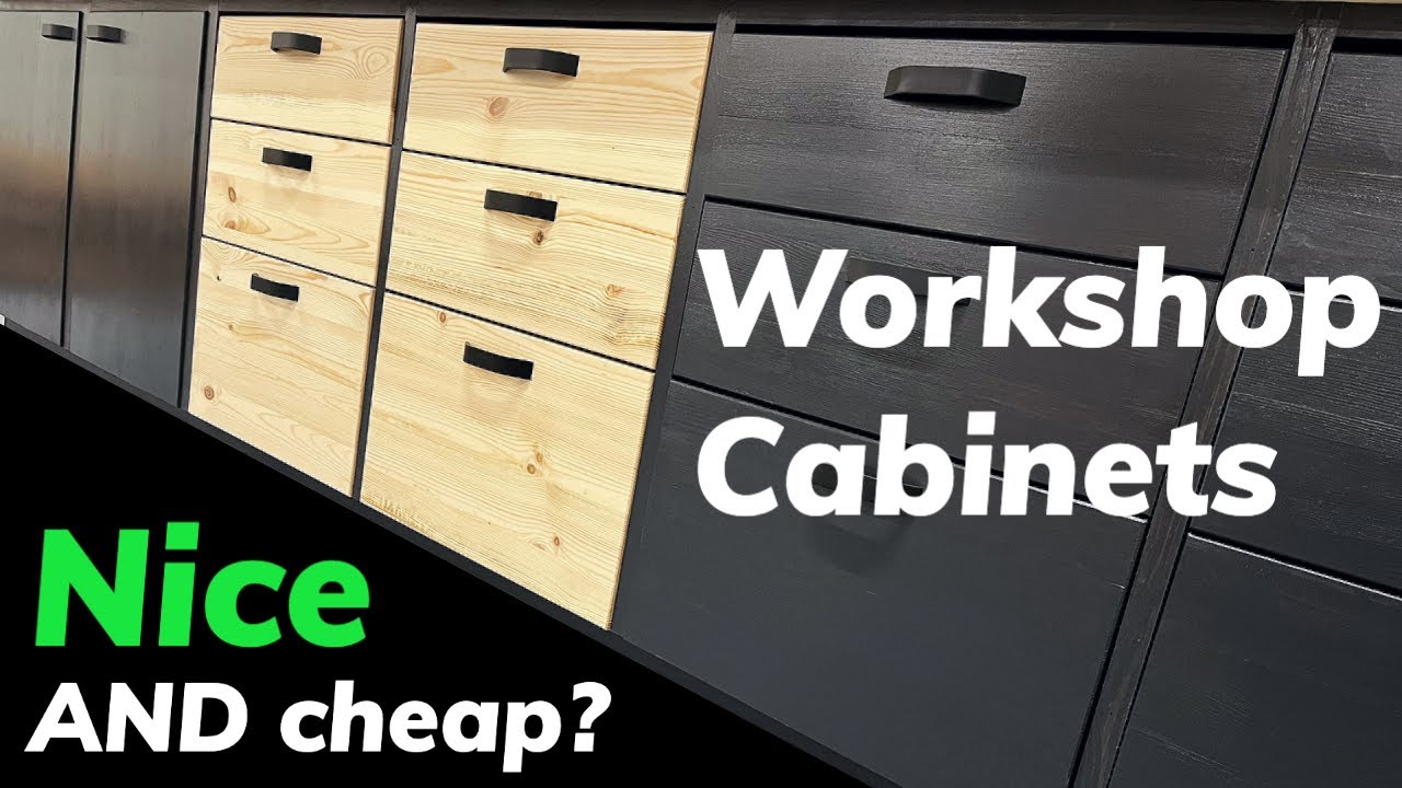 Great looking workshop cabinets from low quality lumber - YouTube
