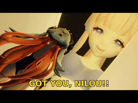 Nilou Can't Escape Kokomi... [Giantess Animation] \\ Part 2
