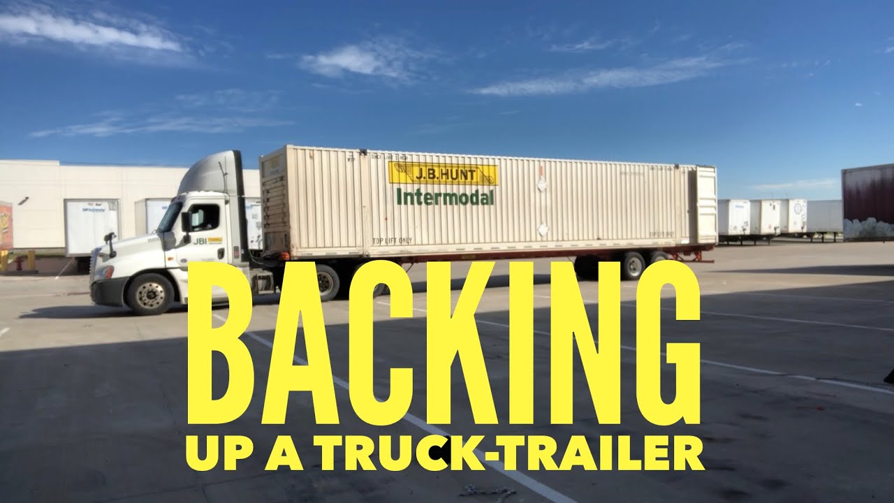 TIP FOR BACKING A SEMI TRAILER - YouTube