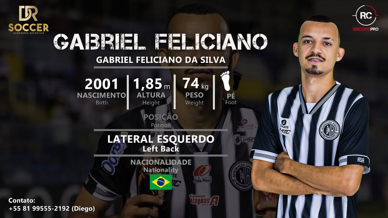Gabriel Feliciano - Lateral Esquerdo (Left Back) - 2024 - YouTube