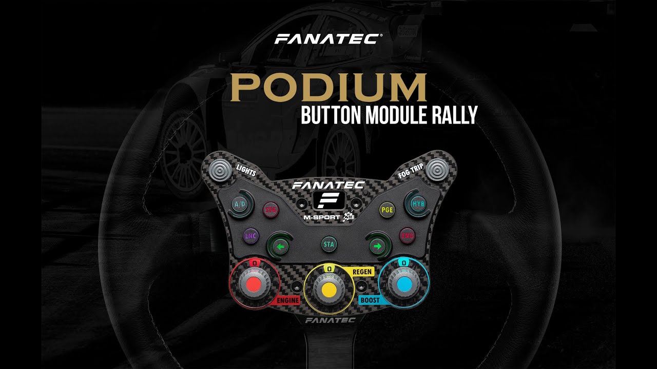 ¡ASÍ ES EL ARO DE RALLY DE FANATEC! PODIUM BUTTON MODULE RALLY - YouTube