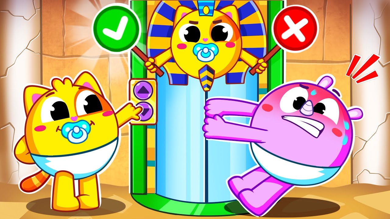 Elevator Song | Safety Rules In Pyramid with Mummy | Funny Baby Song ...