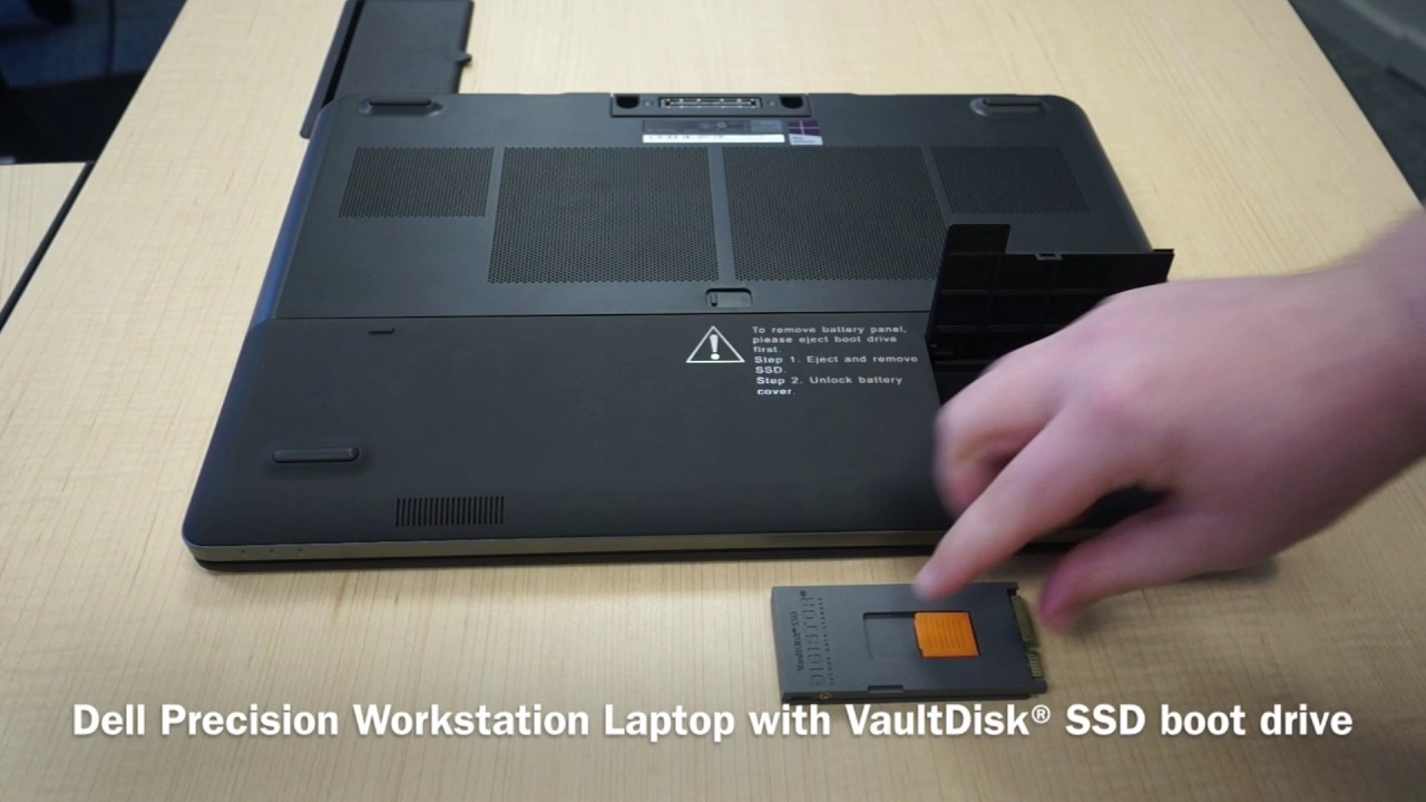 Dell Precision Workstation Laptop with removable VaultDisk® SSD boot ...