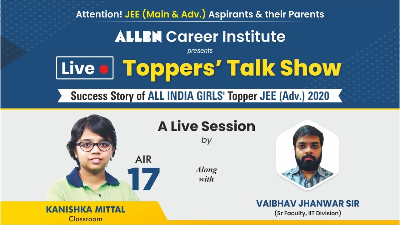 How to prepare for JEE Advanced, know the secrets from Girls' Topper ...