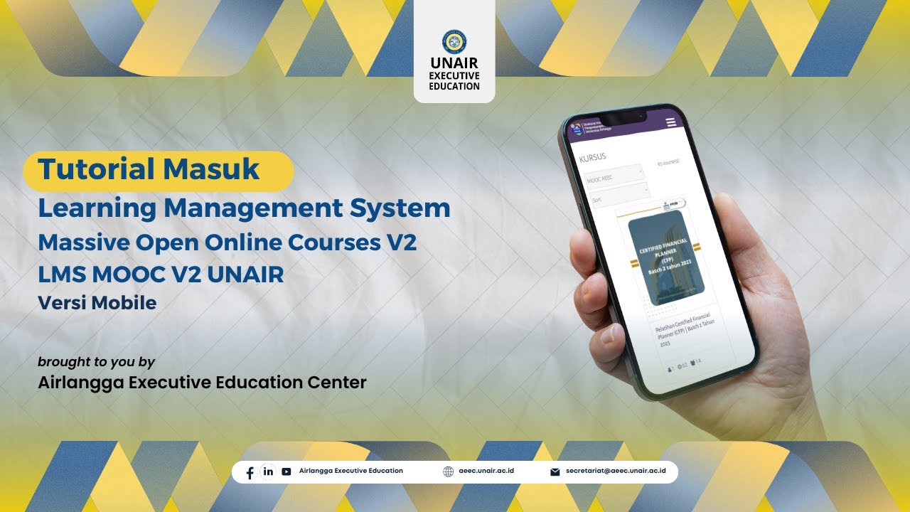 Tutorial Masuk ke MOOC V2 UNAIR - Executive Education [Versi Mobile] - YouTube