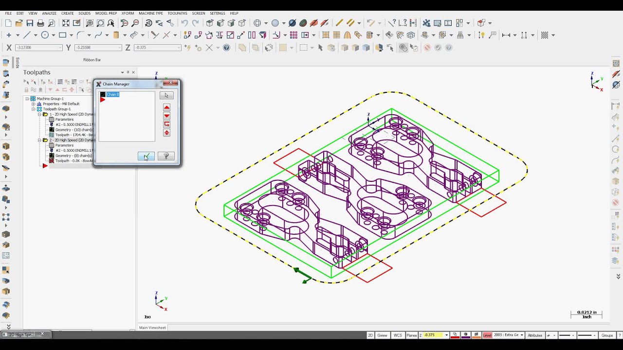 2D Dynamic Mill - YouTube