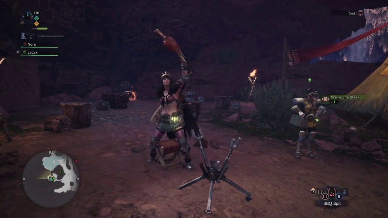 Cooking Spit timing visual guide Monster Hunter World beta 01 - YouTube