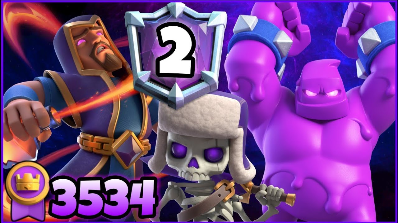 Top 2/3534🥇 with Elixir Golem Deck.! - YouTube