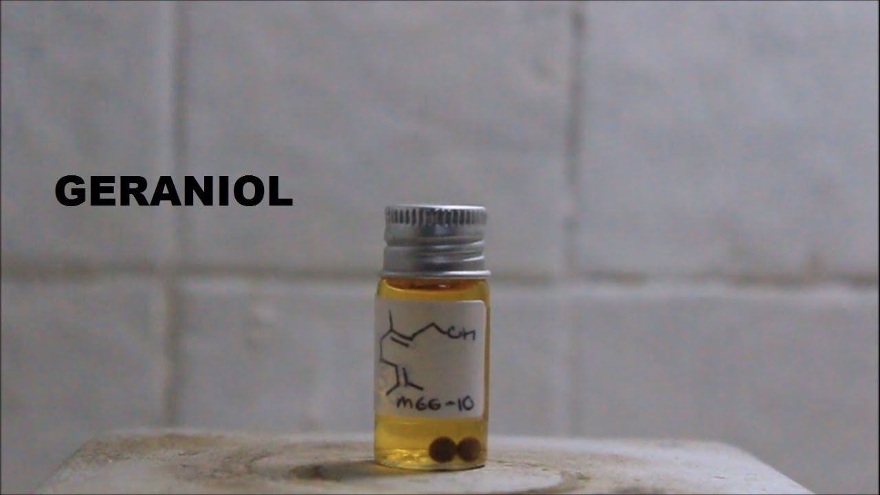 How to extract geraniol from an insect repellent - YouTube