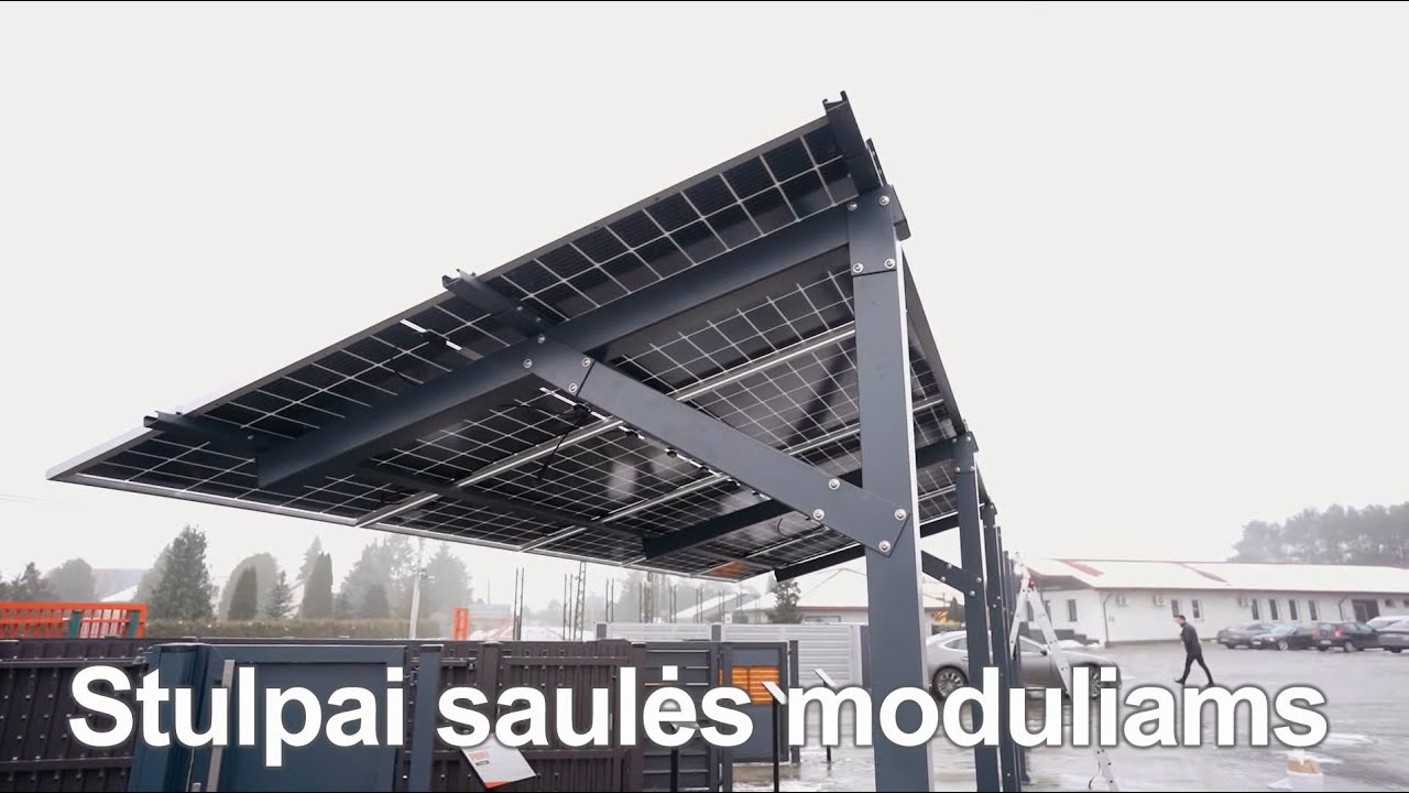 Konstrukcijos saulės elektrinėms - YouTube