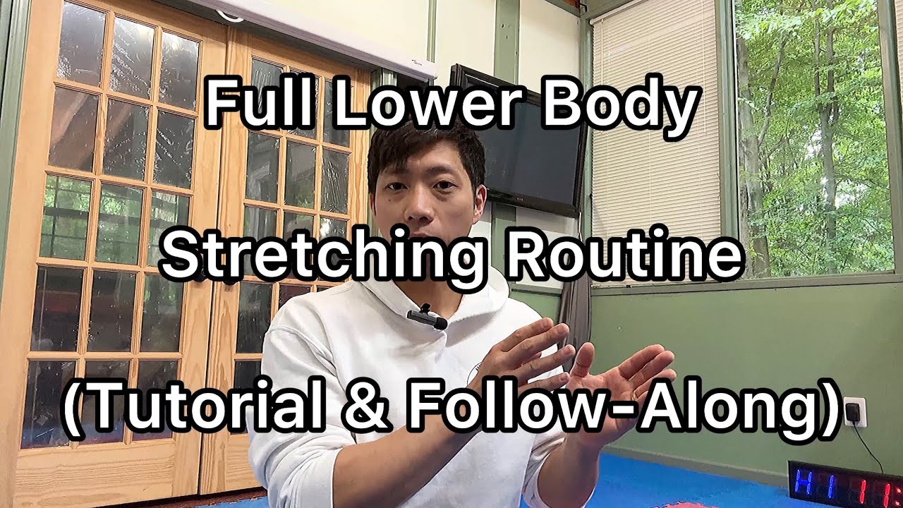 Full Lower Body Stretching Routine - Tutorial & Follow Along - YouTube