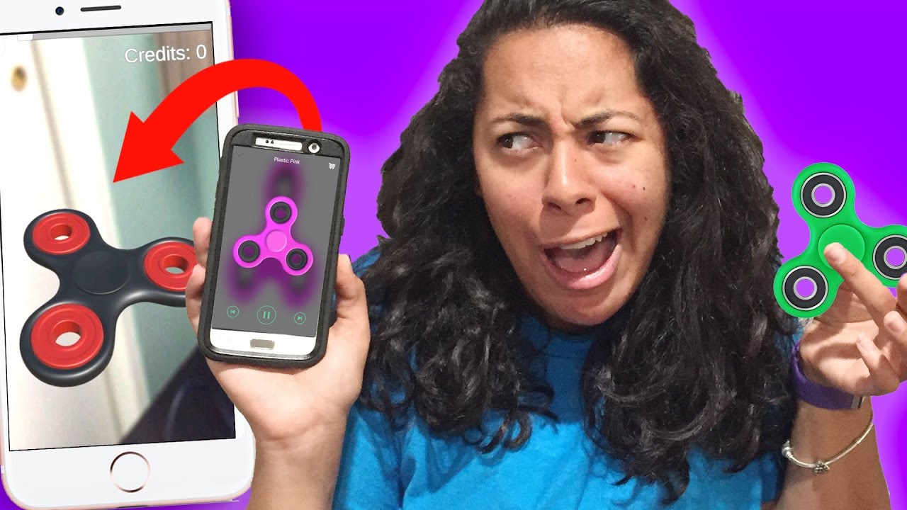 Trying fidget Spinner iPhone Apps! (Mystery Gaming) - YouTube