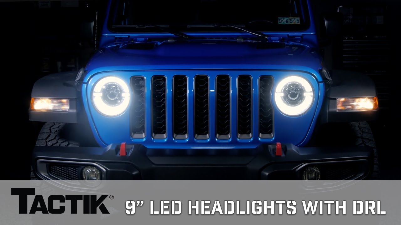 Tactik 9" LED Replacement Headlights for Jeep Wrangler JL & Gladiator ...