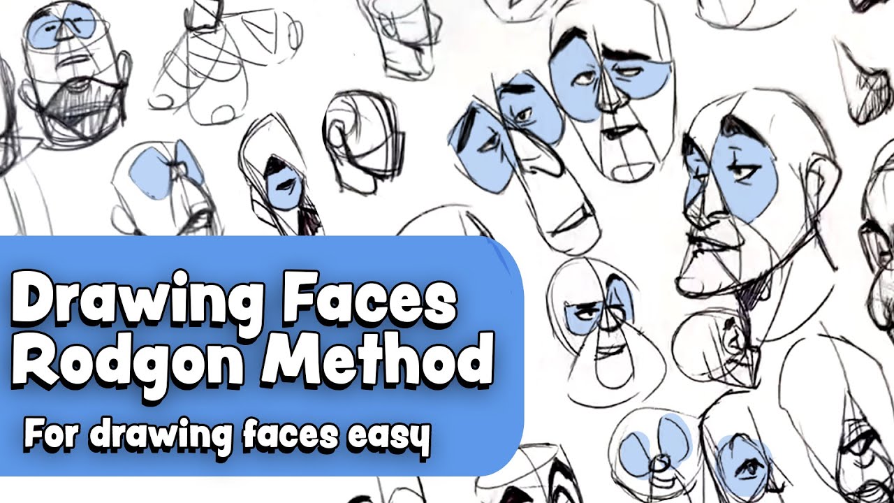 Drawing faces - The Rodgon Method - YouTube