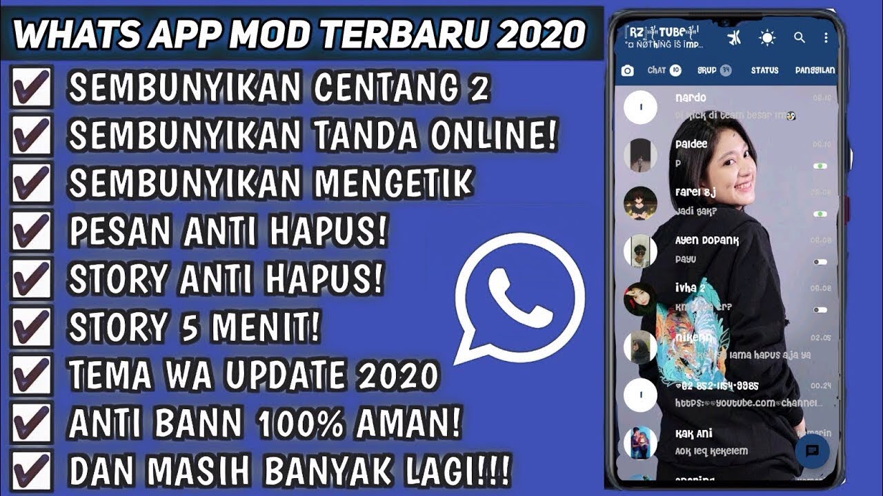 Whatsapp MOD Terbaru (GBWhatsapp) - YouTube