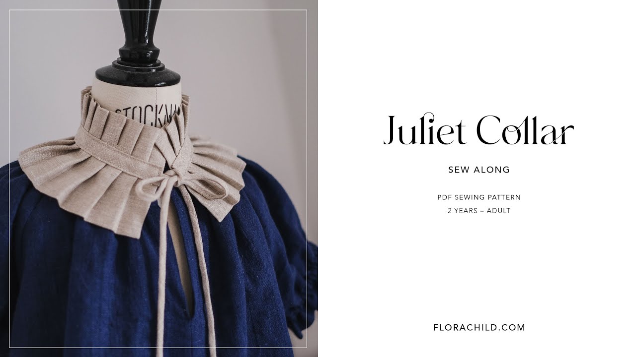 Sew an Eye-Catching Pleated Collar with me! - YouTube