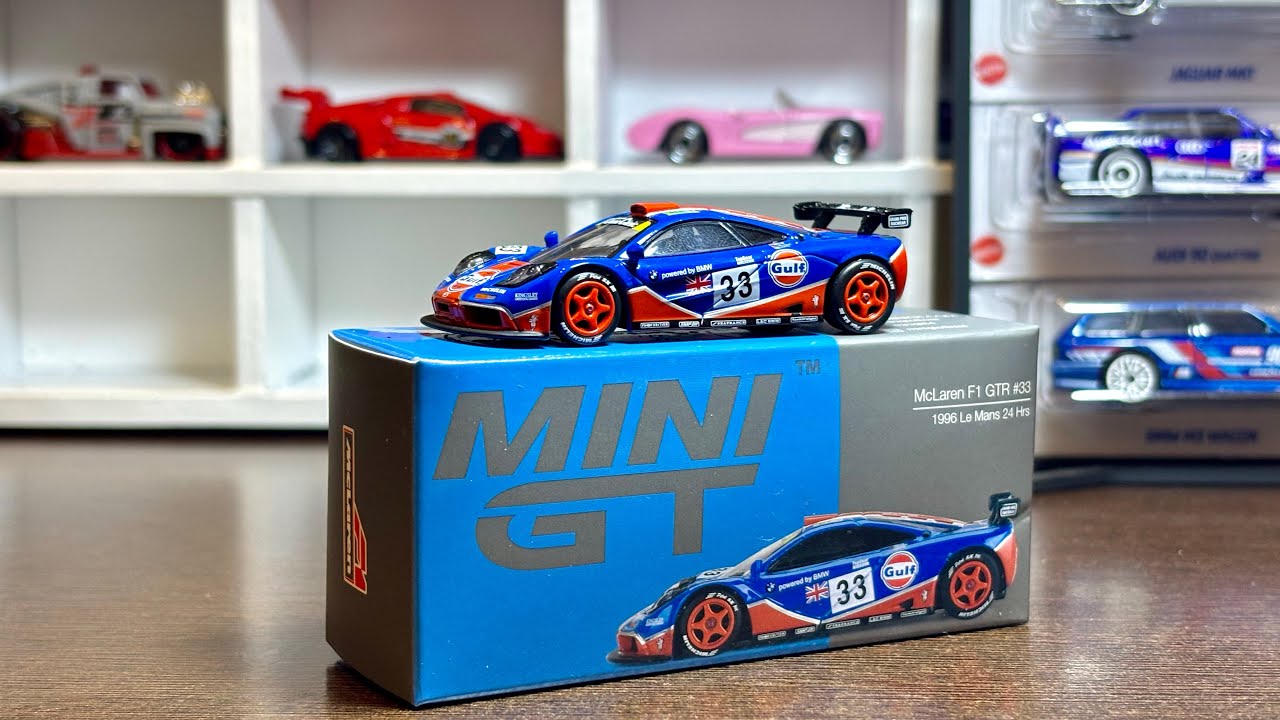 Mini GT Mclaren F1 gulf livery ASMR unboxing ( First ever on youtube ...