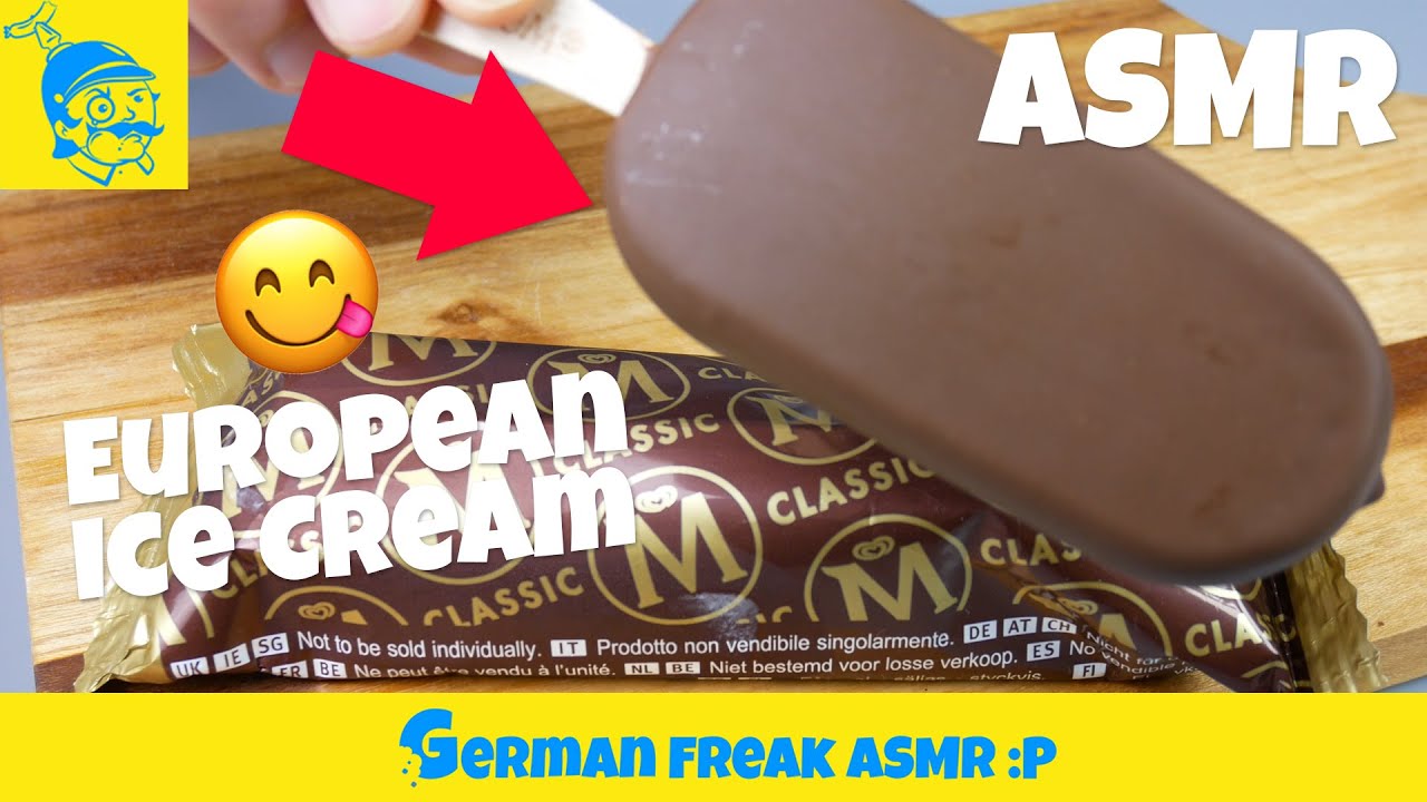 ASMR eating MAGNUM ice cream (4K + High sound quality)!⭐🍦 - YouTube
