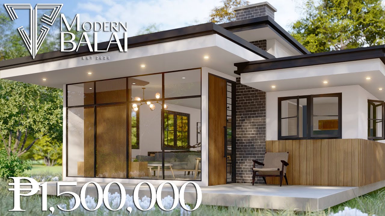 SMALL HOUSE DESIGN SIMPLE HOUSE DESIGN 2-BEDROOM 7X11 METERS | MODERN ...