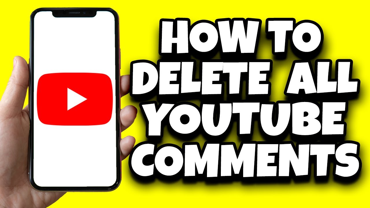 How To Delete All Your YouTube Comments At Once (Updated) - YouTube