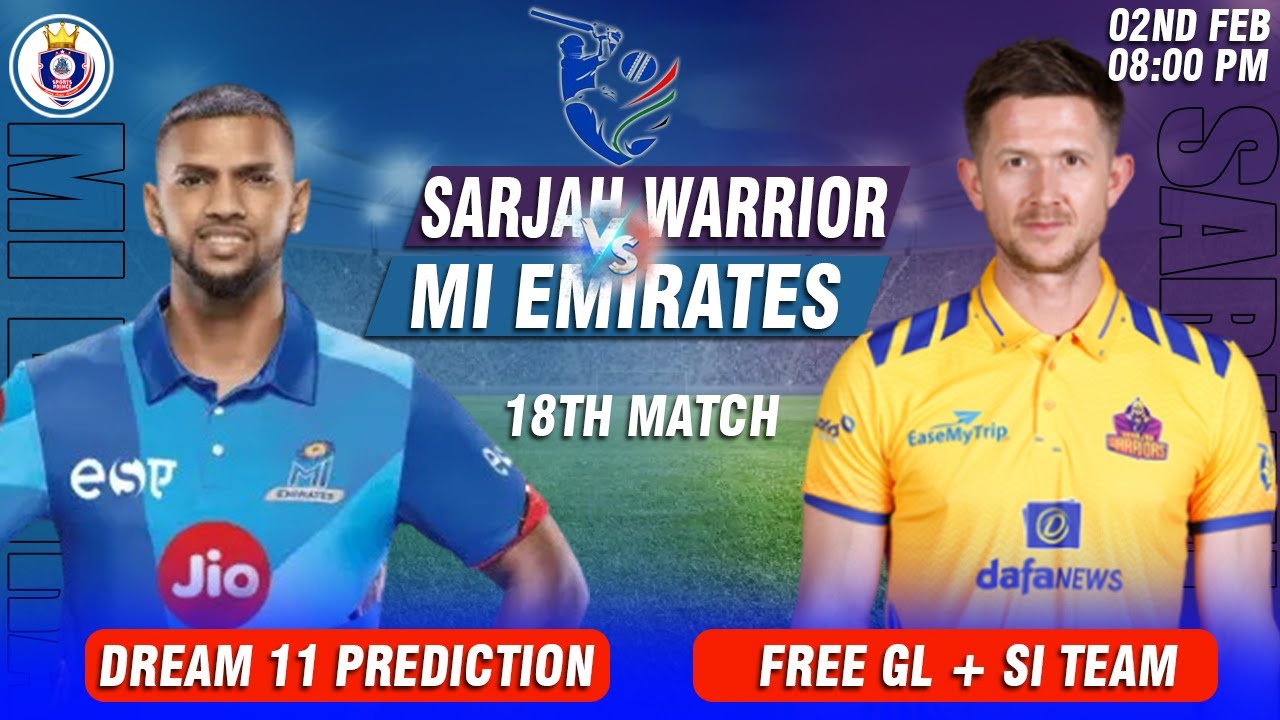 ILT20, 2024 | MI Emirates vs Sharjah Warriors, 18th Match prediction ...
