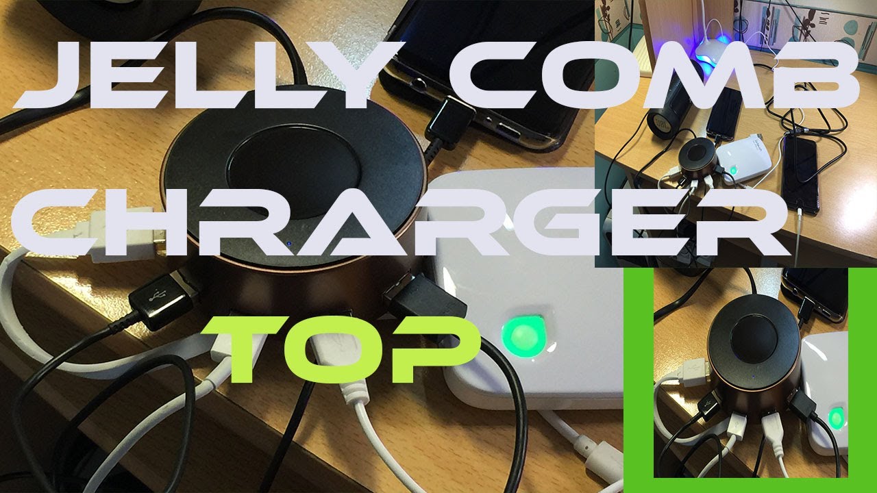 Nouveauté UnBoxing Jelly Comb Chargeur Secteur Bureau 6 Ports USB ...