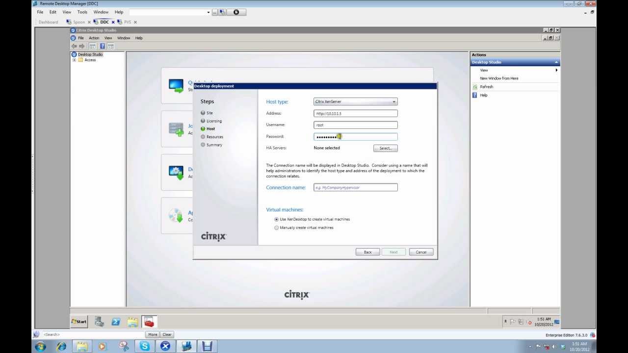Installing Citrix XenDesktop 5.5 for home test lab tutorial - YouTube