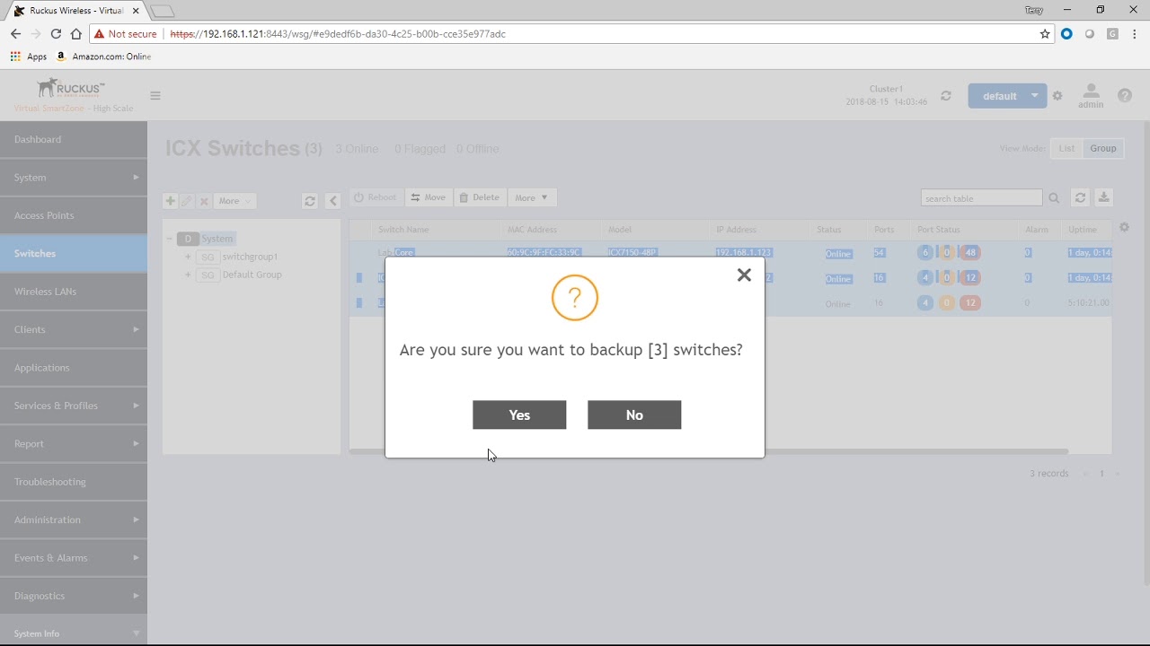 MANAGING ICX WITH SMARTZONE CONFIGURATION BACKUP AND RESTORE - YouTube