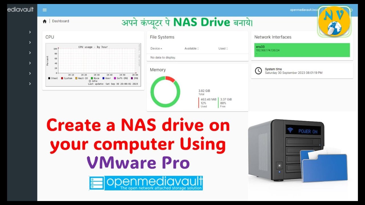 Create a NAS Drive on your Computer II VMware II Step by step free Open ...