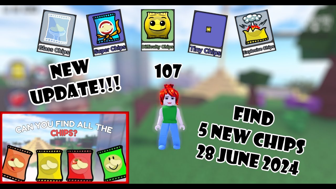How to get 5 New Chips in "Find the Chips (107)" Roblox. Update 28 June ...