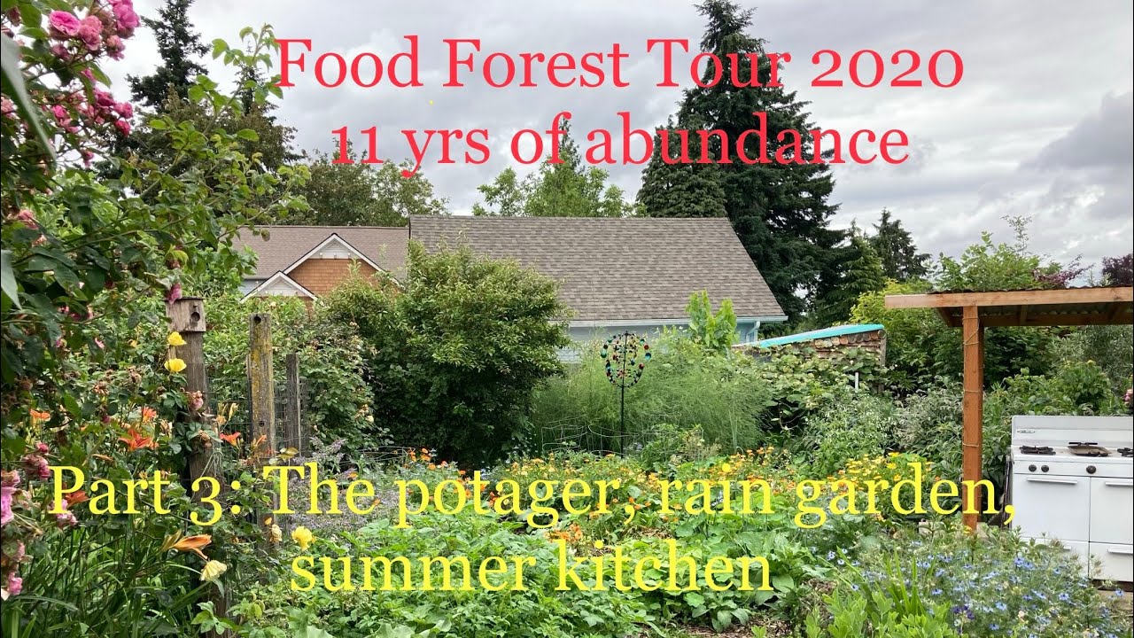 Permaculture Garden Tour Part 3: Flexible design. Sun traps, rain ...