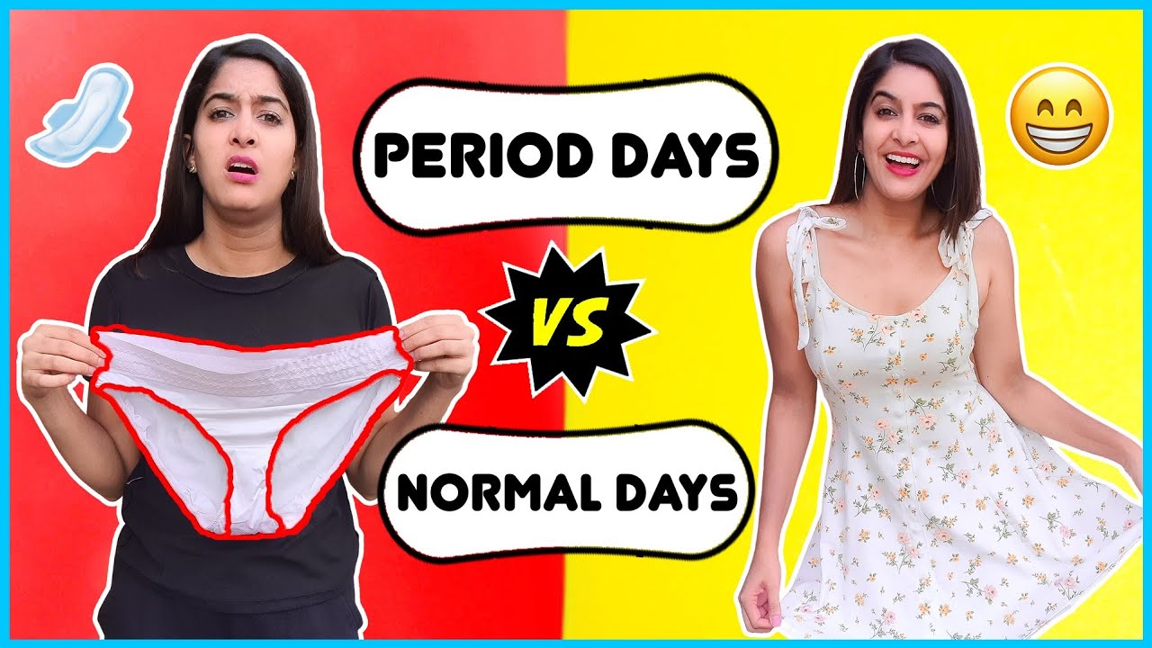 Girls: Period Days VS. Normal Days | Anisha Dixit - YouTube