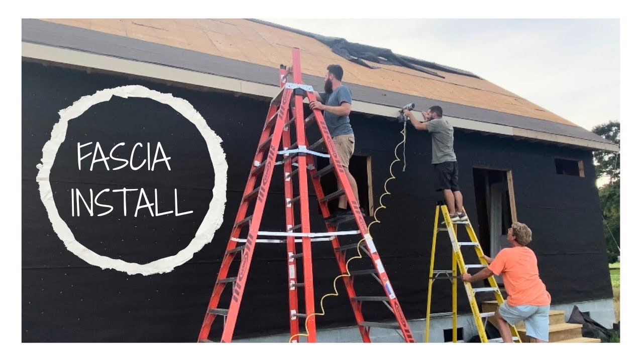 Installing Fascia on our 860 sqft. Cottage - YouTube