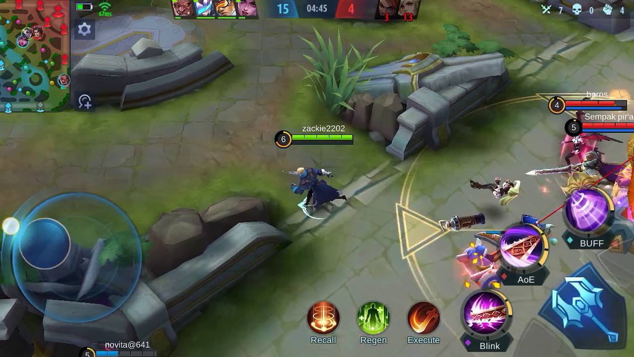 Mobile legend game play maniac#1 - YouTube