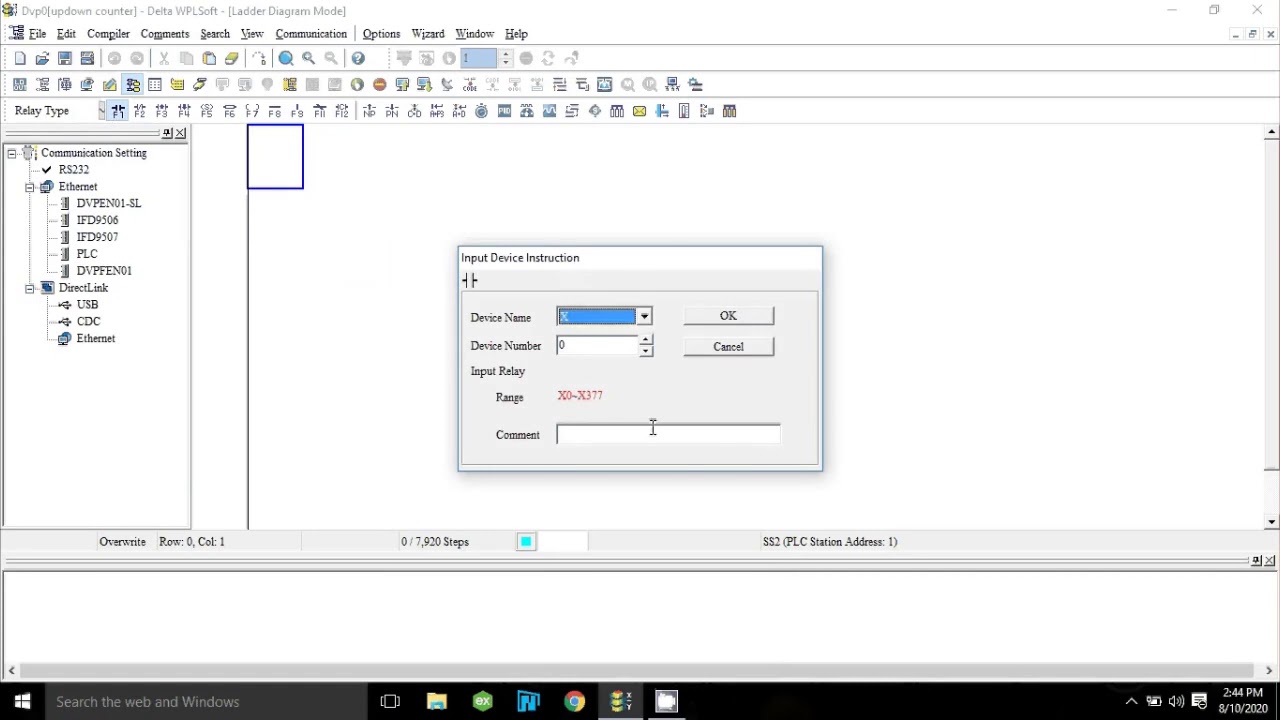 Updown Counter In Wplsoft Delta Dvp Series Youtube