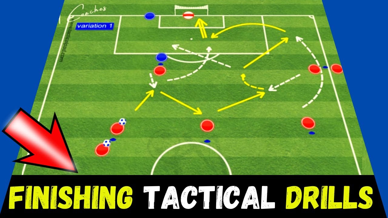 Soccer Tactical Finishing Drills / 2 Variation - YouTube